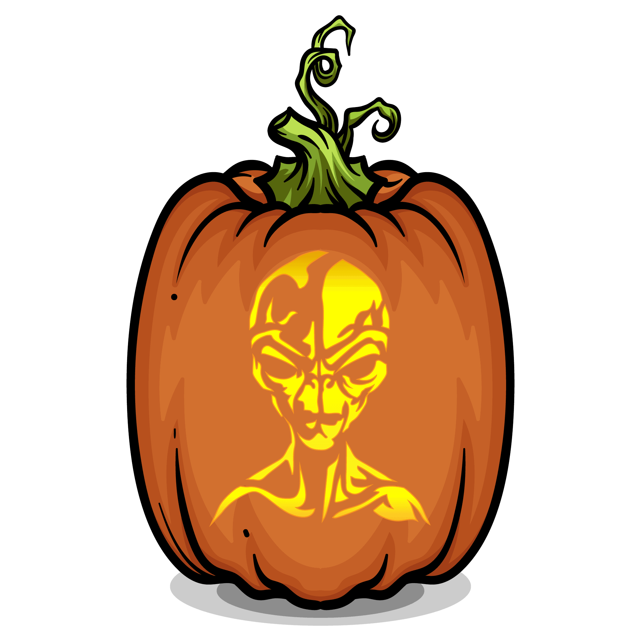 Alien Pumpkin Carving Stencils & Ideas - Pumpkin HQ